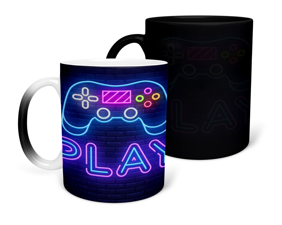 Kubek Magiczny Z Nadrukiem-Prezent Game Pad Różne Wzory Do Wyboru+Imię - Inna marka | Sklep ...