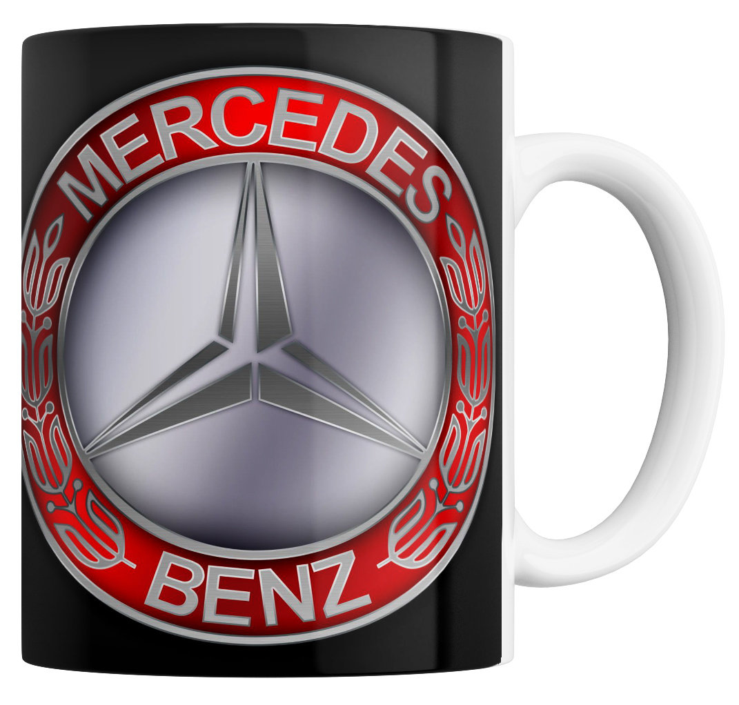 Kubek Mercedes Benz 330ml z Imieniem i Nadrukiem Dla Fana Motoryzacji ...
