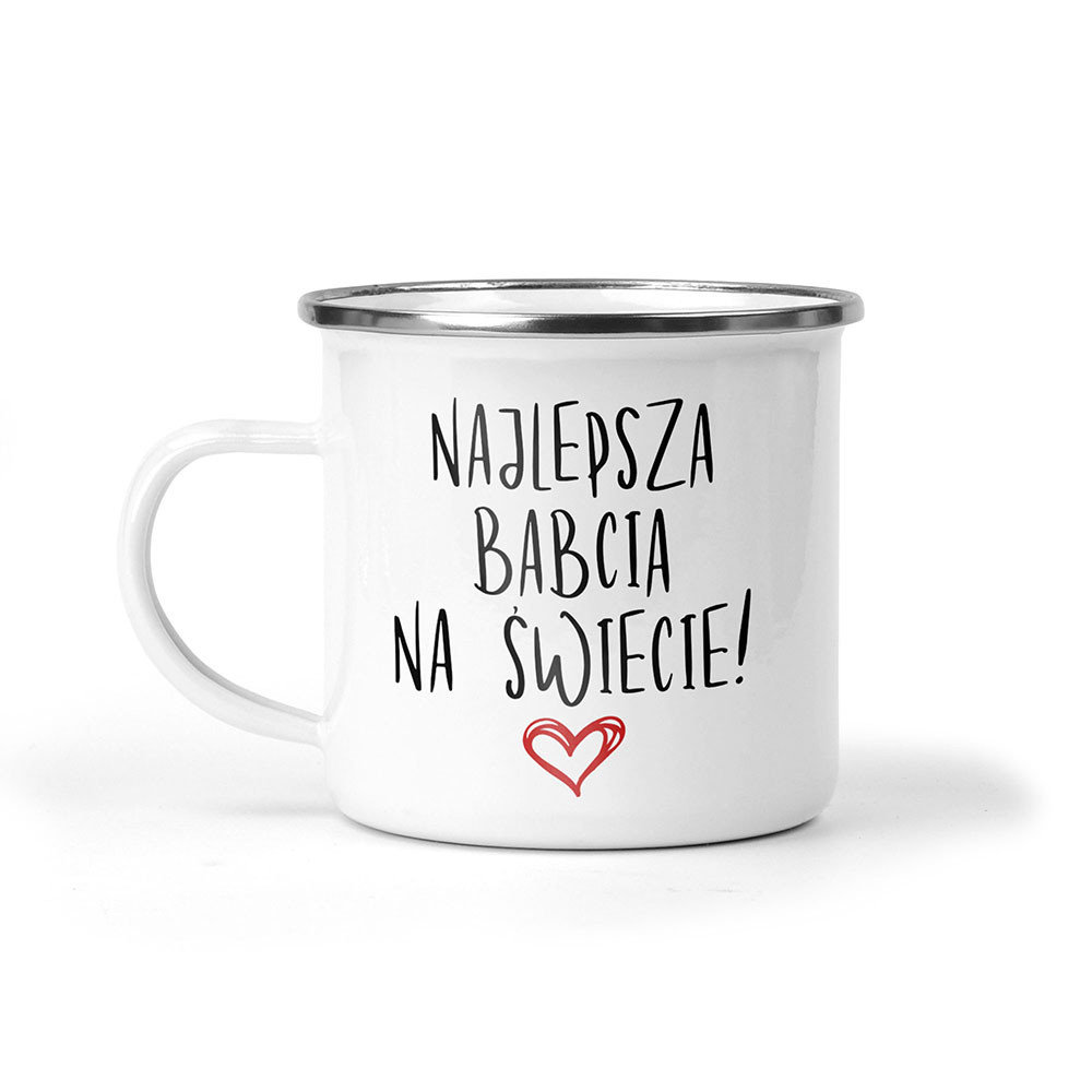 Kubek metalowy z nadrukiem dla Babci Na Prezent 11 - Kreatywny Warsztat | Sklep EMPIK.COM