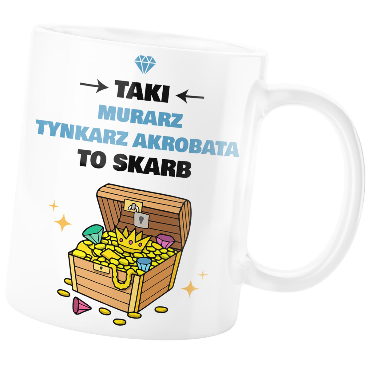 KUBEK MURARZ TYNKARZ AKROBATA TO SKARB PREZENT - Inna marka | Sklep ...
