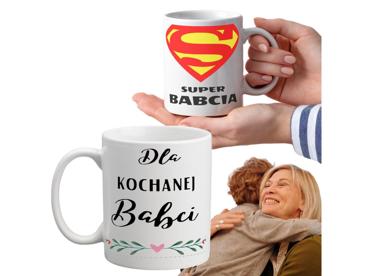 Kubek Na Dzień Babci Babcia Z Nadrukiem Imię Prezent Z Imieniem Przydasie.pl - PrzydaSie.pl ...