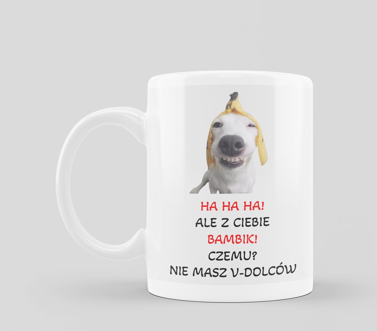 KUBEK NA PREZENT ALE BAMBIK NIE MASZ V-DOLCÓW #2 - Atram | Sklep EMPIK.COM