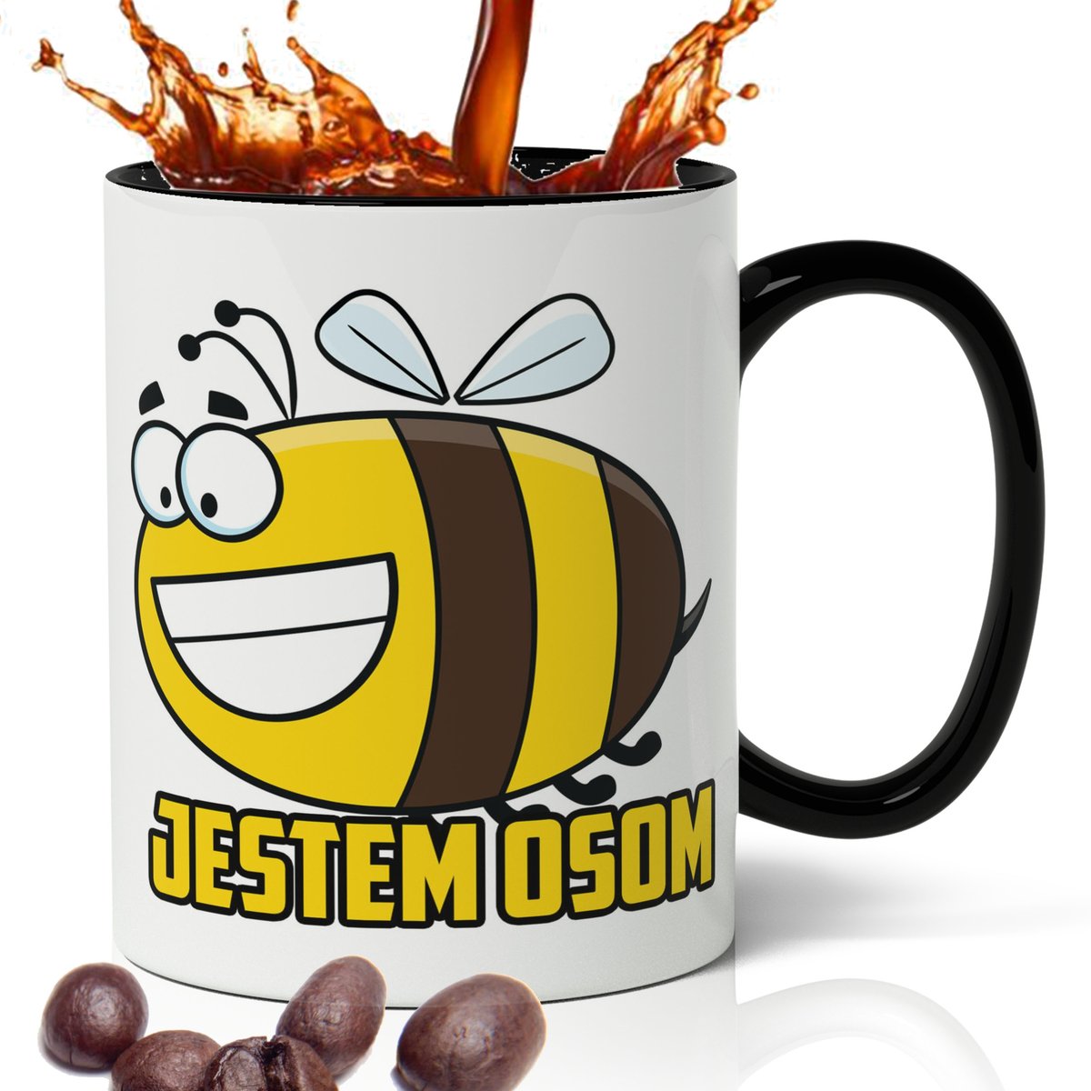 KUBEK NA PREZENT DO PRACY BIURA JESTEM OSOM WZORY StyleCouture - StyleCouture | Sklep EMPIK.COM