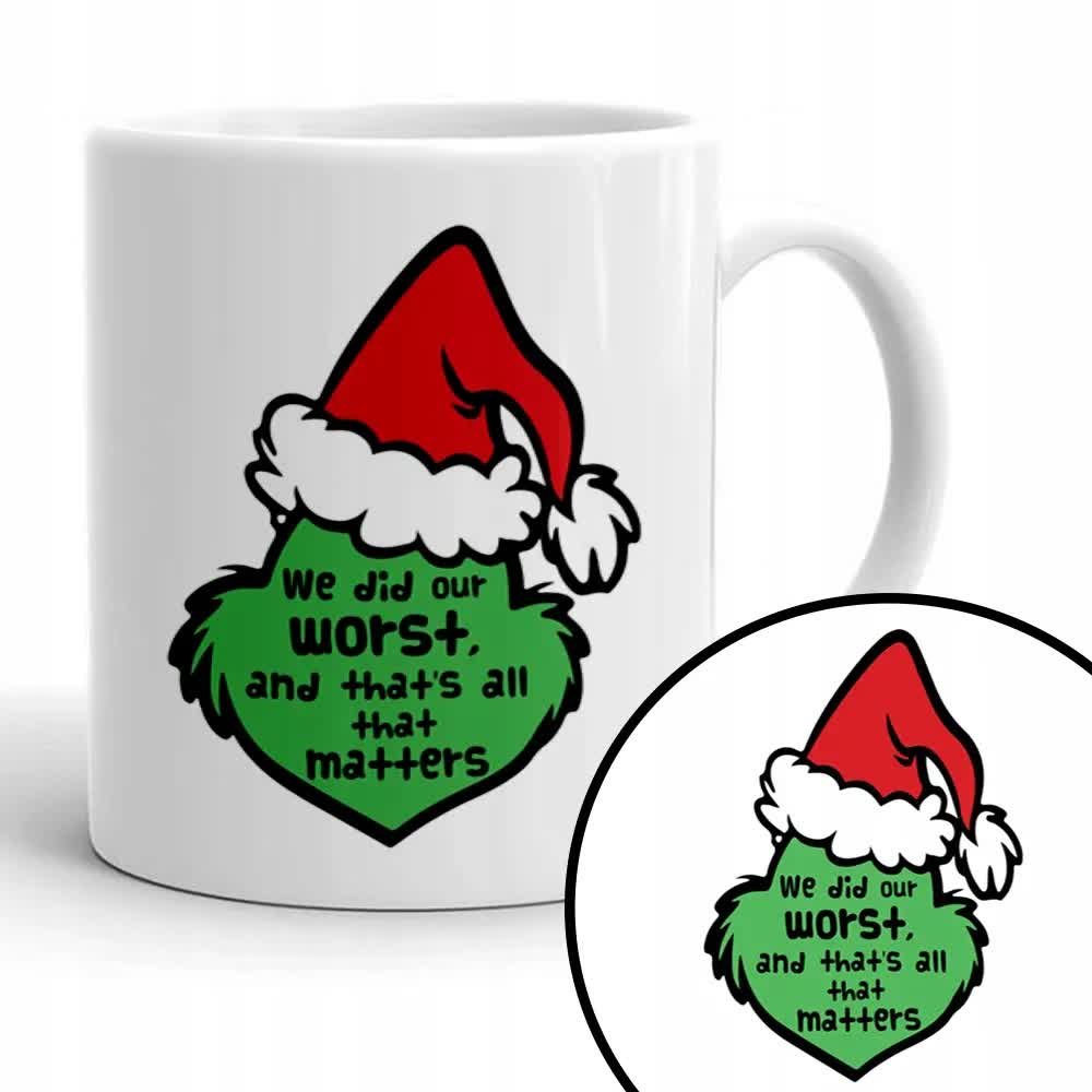 Kubek Na Prezent Święta Mikołajki GRINCH Top Wzory - Inna marka | Sklep ...