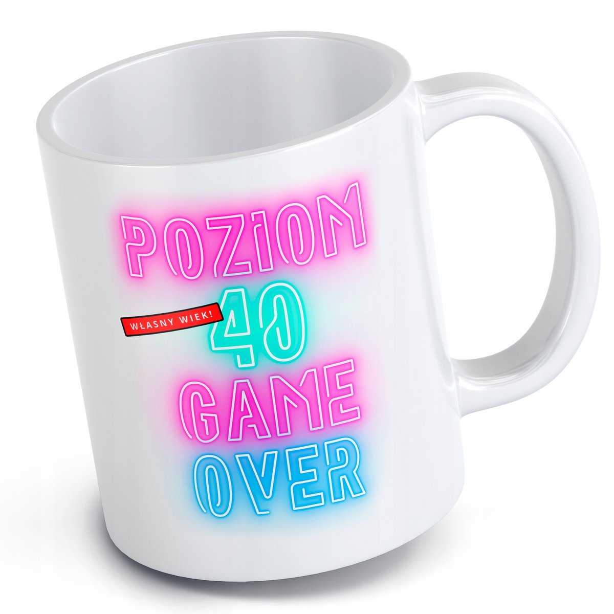 Kubek na urodziny poziom 40 game over prezent urodzinowy różne wzory - Kubkotwórnia | Sklep ...