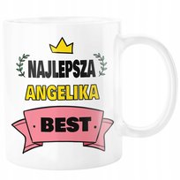 KUBEK NAJLEPSZA ANGELIKA BEST PODZIĘKOWANIE PREZENT - Inna marka ...
