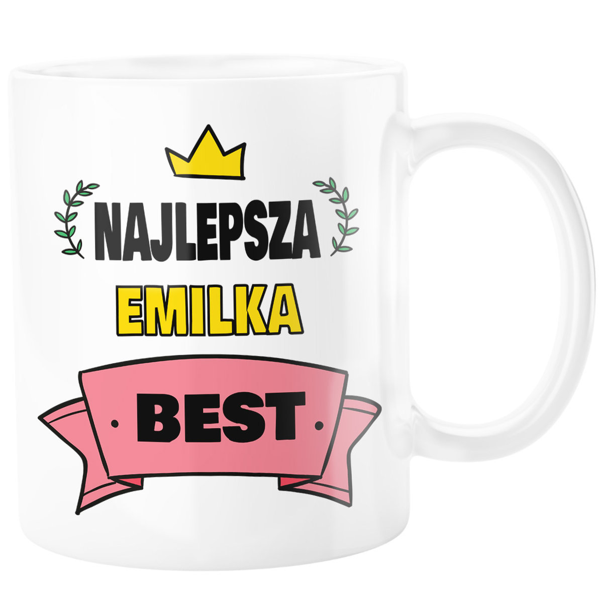 KUBEK NAJLEPSZA EMILKA BEST PODZIĘKOWANIE PREZENT - Inna marka | Sklep ...