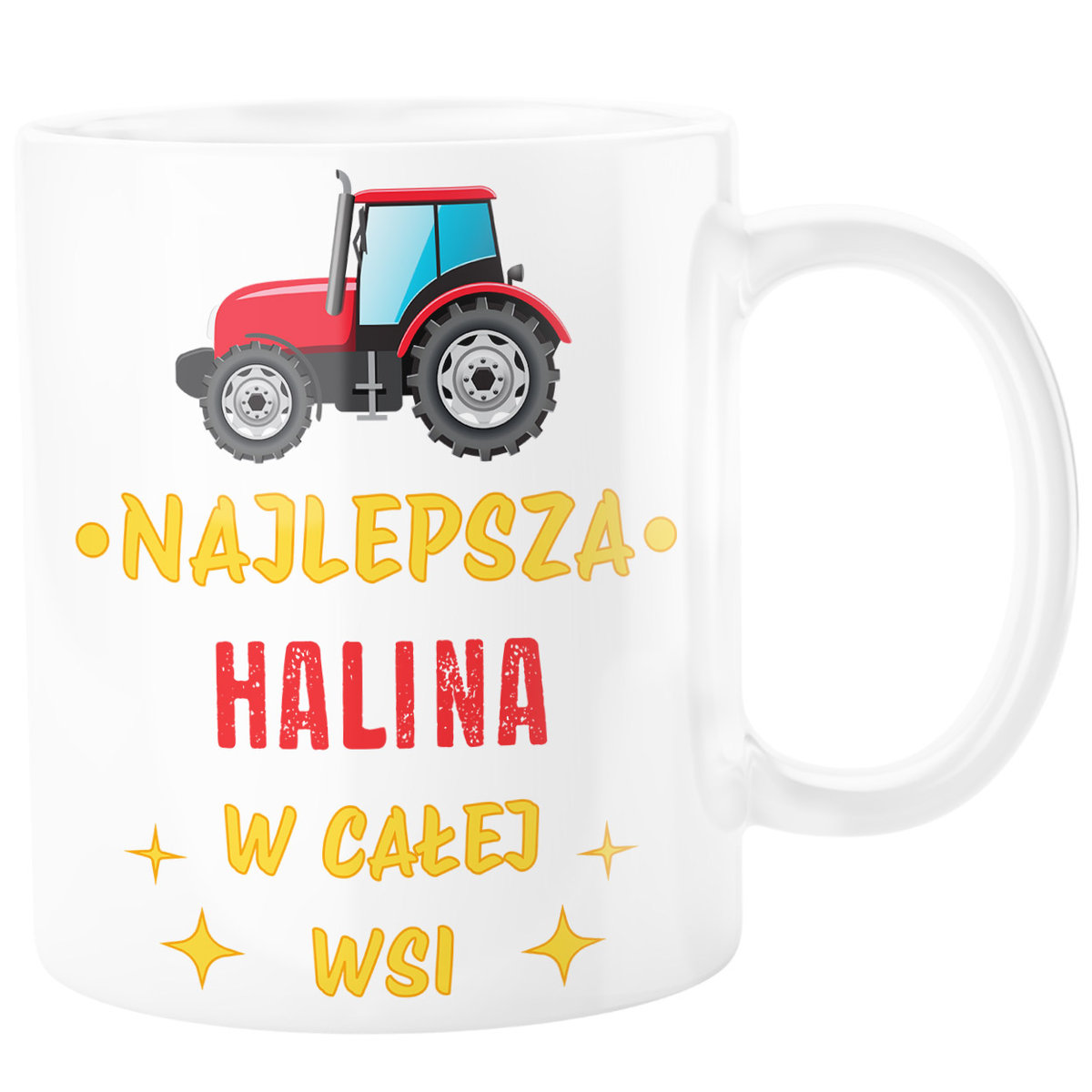 KUBEK NAJLEPSZA HALINA W CAŁEJ WSI PREZENT ZABAWNY TRAKTOR - Inna marka | Sklep EMPIK.COM