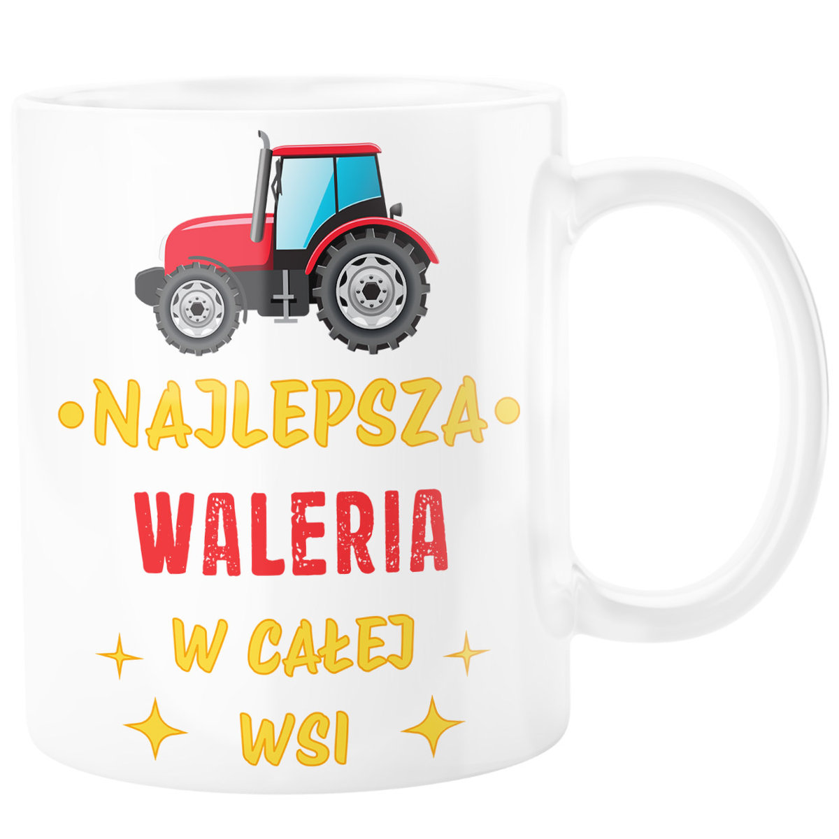 KUBEK NAJLEPSZA WALERIA W CAŁEJ WSI PREZENT ZABAWNY TRAKTOR - Inna ...