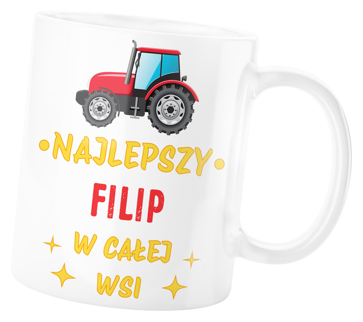 KUBEK NAJLEPSZY FILIP W CAŁEJ WSI PREZENT ZABAWNY TRAKTOR - Inna marka ...