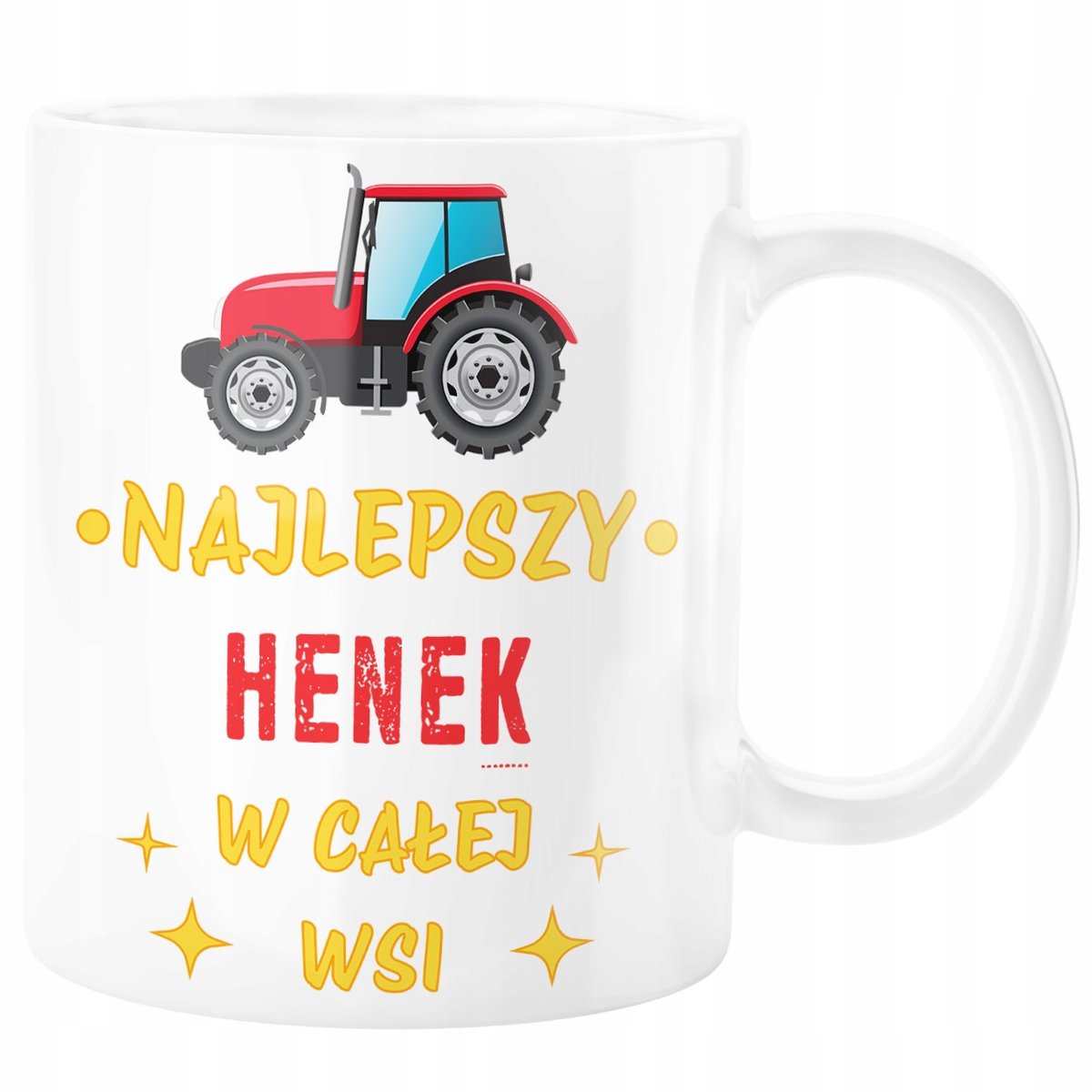 KUBEK NAJLEPSZY HENEK W CAŁEJ WSI PREZENT ZABAWNY TRAKTOR - Inna marka ...
