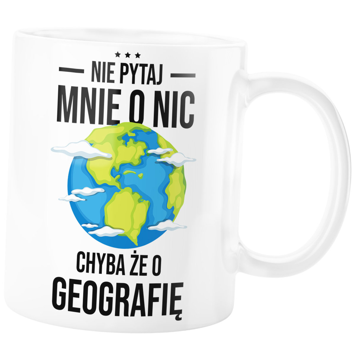 KUBEK NIE PYTAJ CHYBA ŻE O GEOGRAFIA - StudioGraficzneKT | Sklep EMPIK.COM