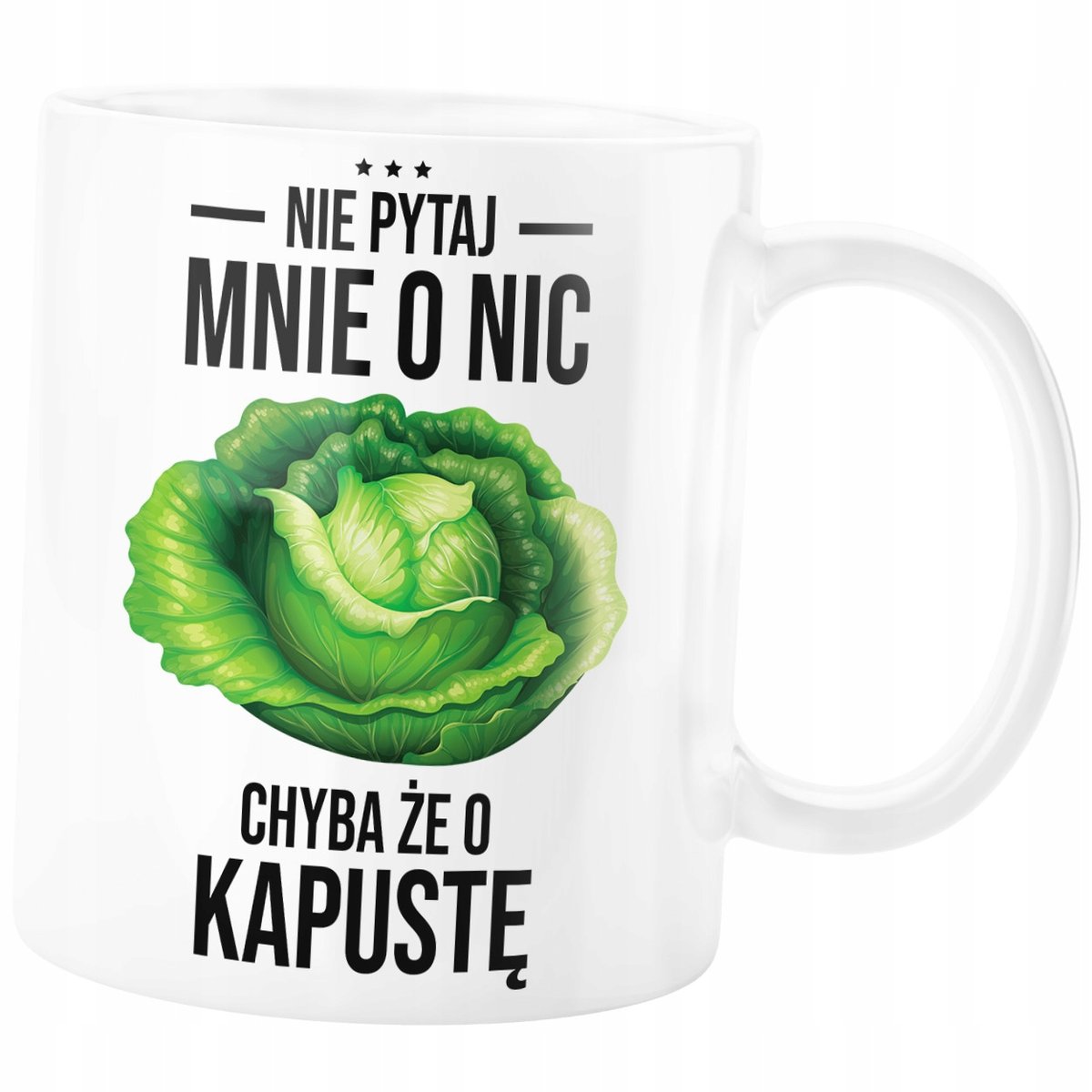 KUBEK NIE PYTAJ CHYBA ŻE O KAPUSTA - StudioGraficzneKT | Sklep EMPIK.COM