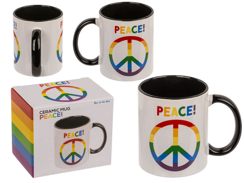Kubek Peace w Kolorach Tęczy - Harmonia na Każdy Dzień - Kemis - House of Gadgets | Sklep EMPIK.COM