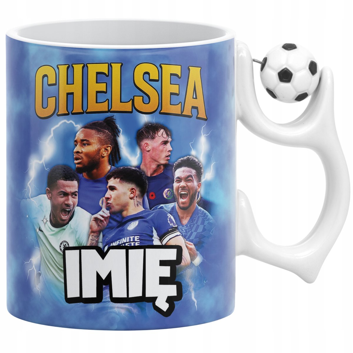 Kubek piłkarski personalizowany Chelsea Palmer Fernández dla kibiców ...