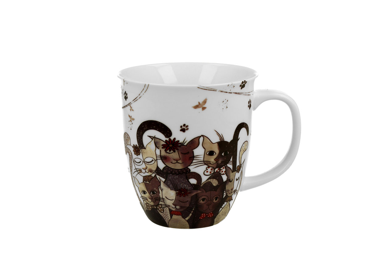 Kubek porcelanowy, kot, Cats Family, 650 ml, DUO Gift - Duo | Sklep ...