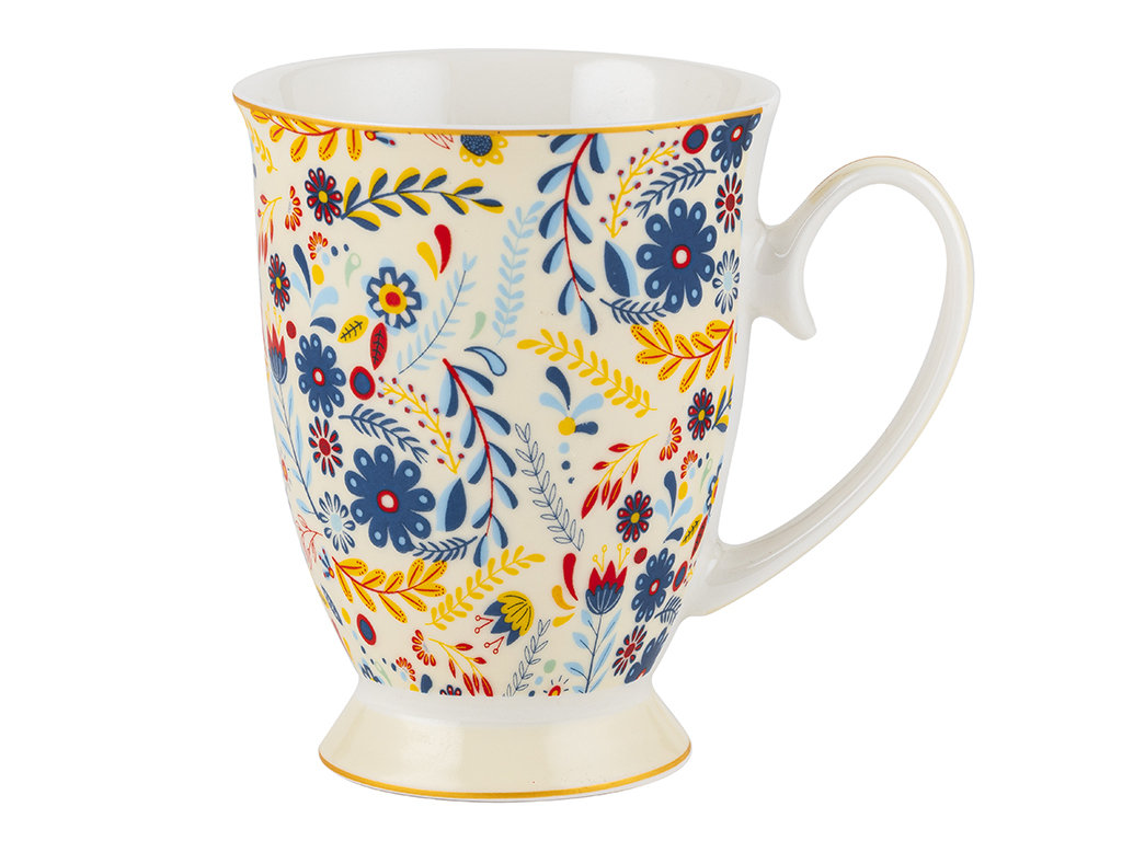 Kubek porcelanowy na nóżce 330 ml Ville kwiatki Florina - Ambition ...