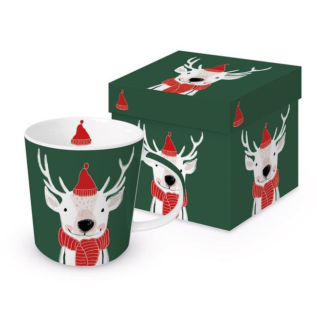 Kubek porcelanowy "Renifer w Czapce i Szaliku" 350 ml, PPD - PPD | Sklep EMPIK.COM