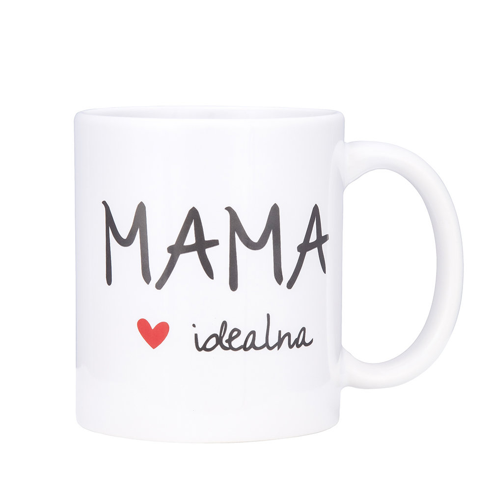 Kubek porcelanowy stożek NBC Dek. Hello, 350 ml, ALTOMDESIGN - Altom Design | Sklep EMPIK.COM