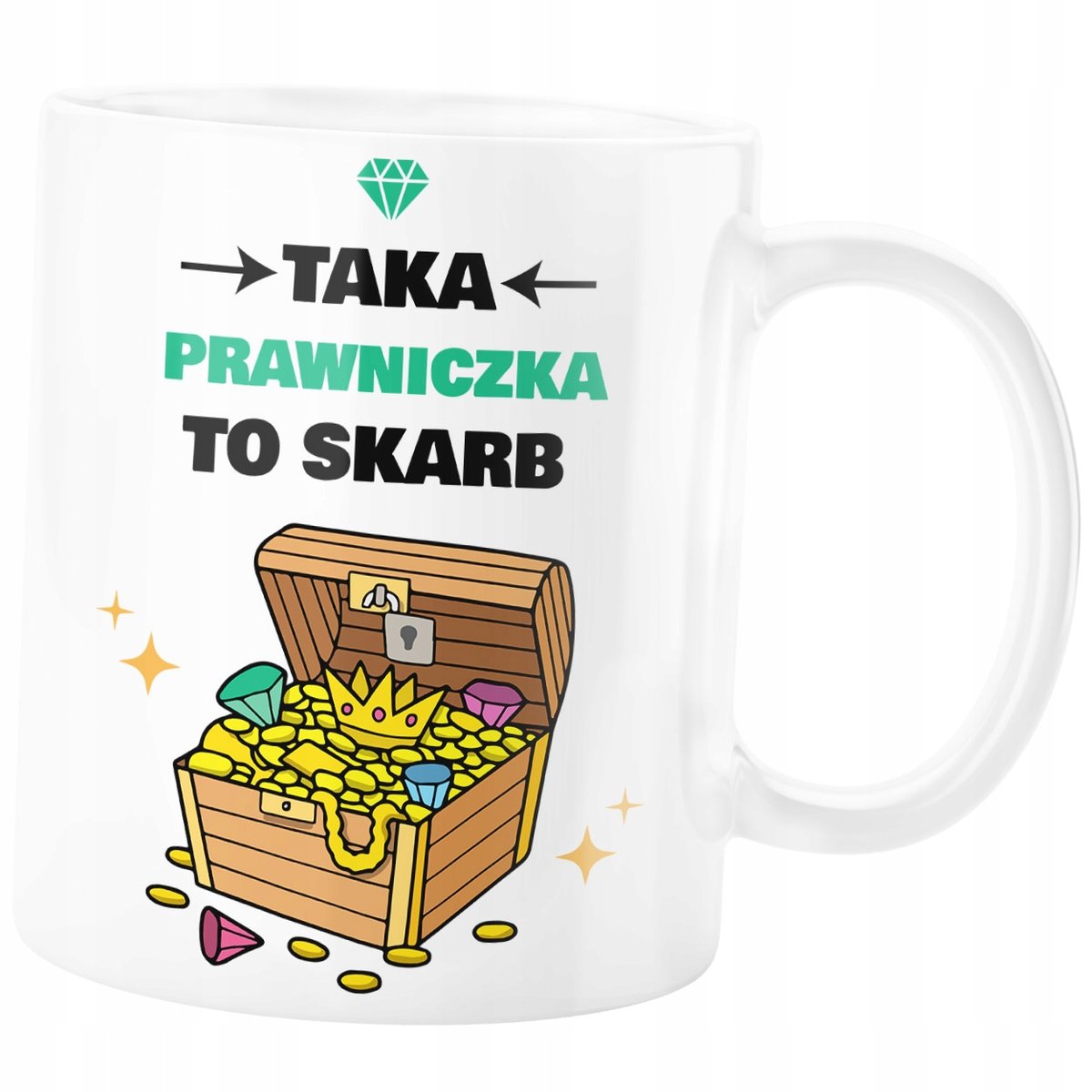 KUBEK PRAWNICZKA TO SKARB PREZENT - StudioGraficzneKT | Sklep EMPIK.COM