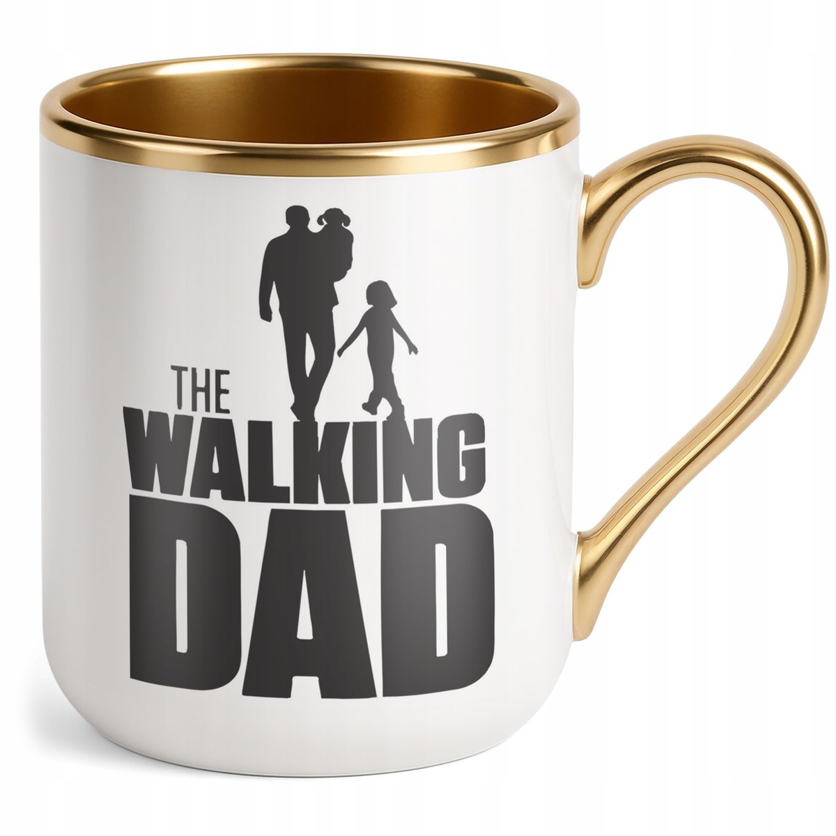 Kubek Premium Złoty Dzień Ojca Dla Taty The Walking Dad Prezent - Bullz ...