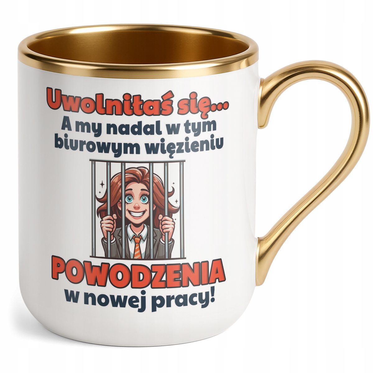 Kubek Premium Złoty Pożeganie Odejście z Pracy Dla Koleżanki Prezent - Bullz | Sklep EMPIK.COM