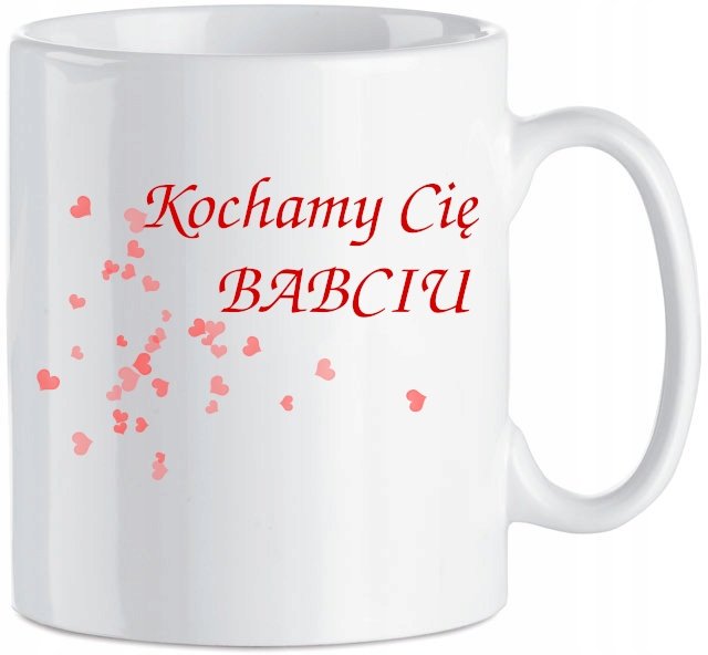 Kubek Prezent dla Babci Kochamy Cię Babciu 330 ml - HaftNadruk | Sklep EMPIK.COM