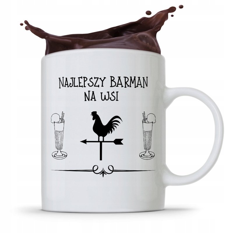 KUBEK PREZENT DLA BARMANA BARMANKI NAJLEPSZY z Nadrukiem ze Zdjęciem ...