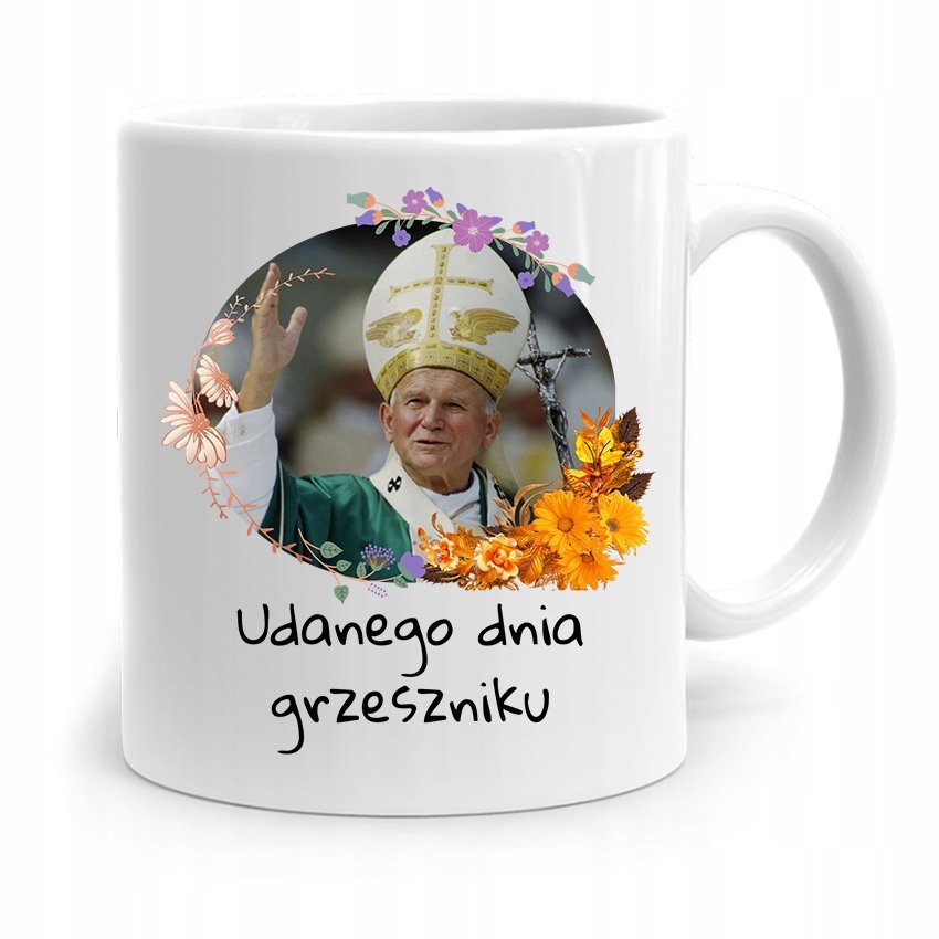 KUBEK PREZENT JAN PAWEŁ II PAPIEŻ UDANEGO DNIA z Nadrukiem ze Zdjęciem - PoliDraw | Sklep EMPIK.COM