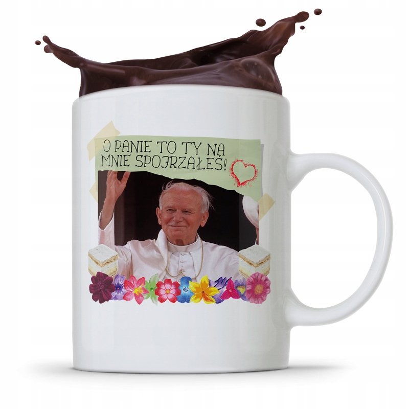 KUBEK PREZENT JAN PAWEŁ II TY NA MNIE SPOJRZAŁEŚ! z Nadrukiem ze Zdjęciem - PoliDraw | Sklep ...