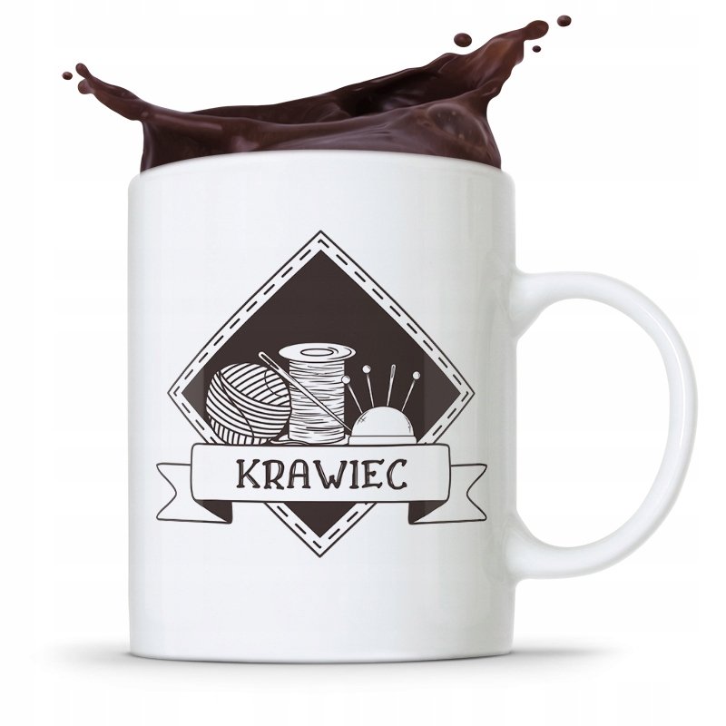 KUBEK PREZENT KRAWCOWEJ KRAWCA NAJLEPSZY KRAWIEC z Nadrukiem ze ...