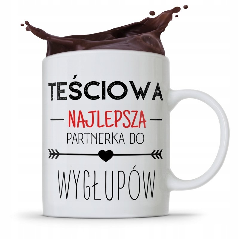 KUBEK PREZENT TEŚCIOWEJ NAJLEPSZY PARTNER WYGŁUPÓW z Nadrukiem ze Zdjęciem - PoliDraw | Sklep ...
