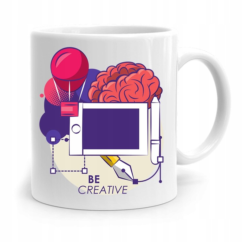 KUBEK PREZENT URODZINOWY DLA GRAFIKA CREATIVE z Nadrukiem ze Zdjęciem ...