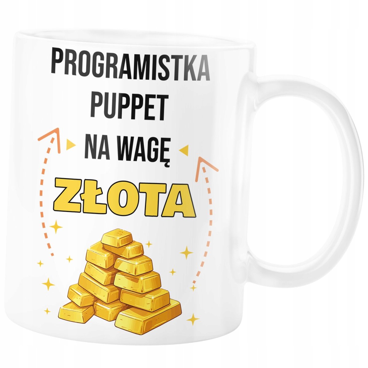 KUBEK PROGRAMISTKA PUPPET NA WAGĘ ZŁOTA PREZENT - Inna marka | Sklep ...