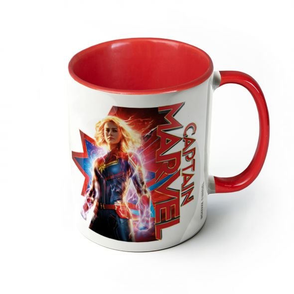 Kubek PYRAMID POSTERS, Captain Marvel Earths Defender, biały, 315 ml ...