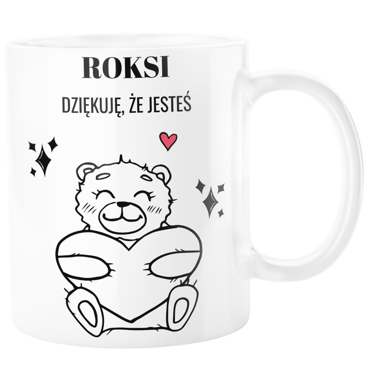KUBEK ROKSI DZIĘKUJĘ ŻE JESTEŚ PREZENT - Inna marka | Sklep EMPIK.COM
