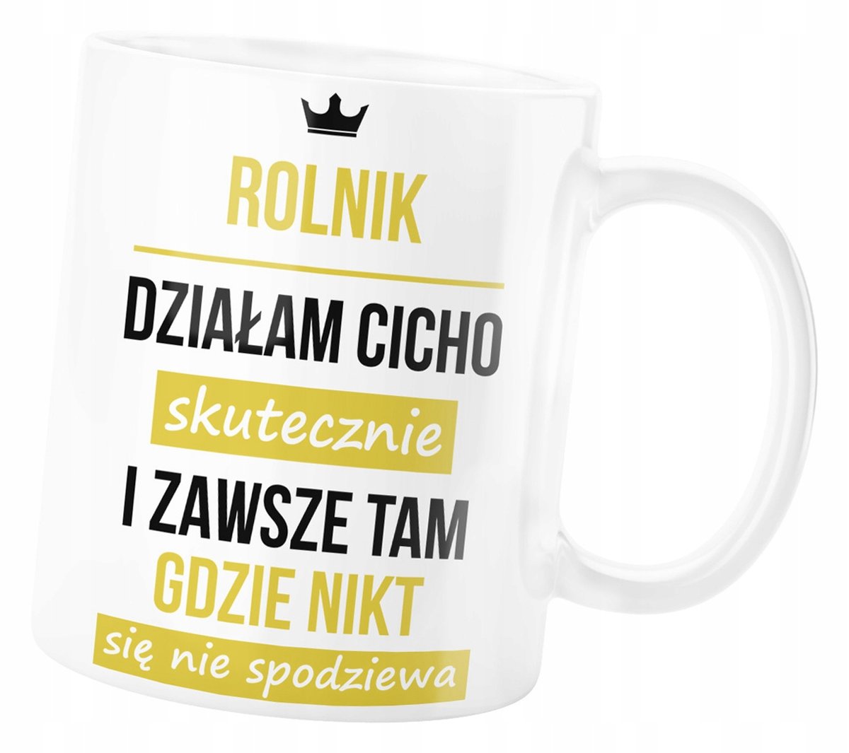 KUBEK ROLNIK DZIAŁAM CICHO PREZENT - Inna marka | Sklep EMPIK.COM