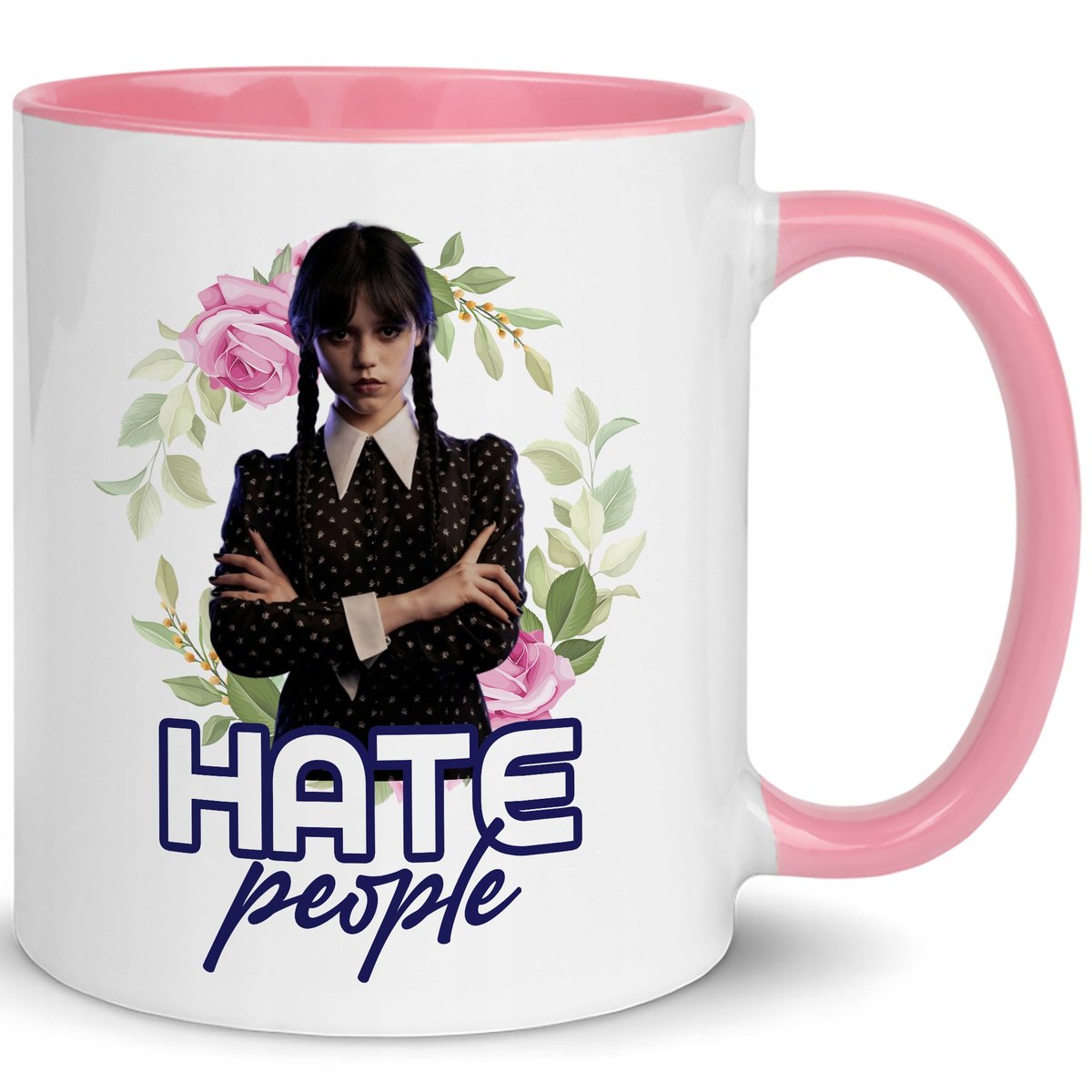 KUBEK RÓŻ NA Prezent Z WEDNESDAY HATE PEOPLE WZORY - Inna marka | Sklep ...