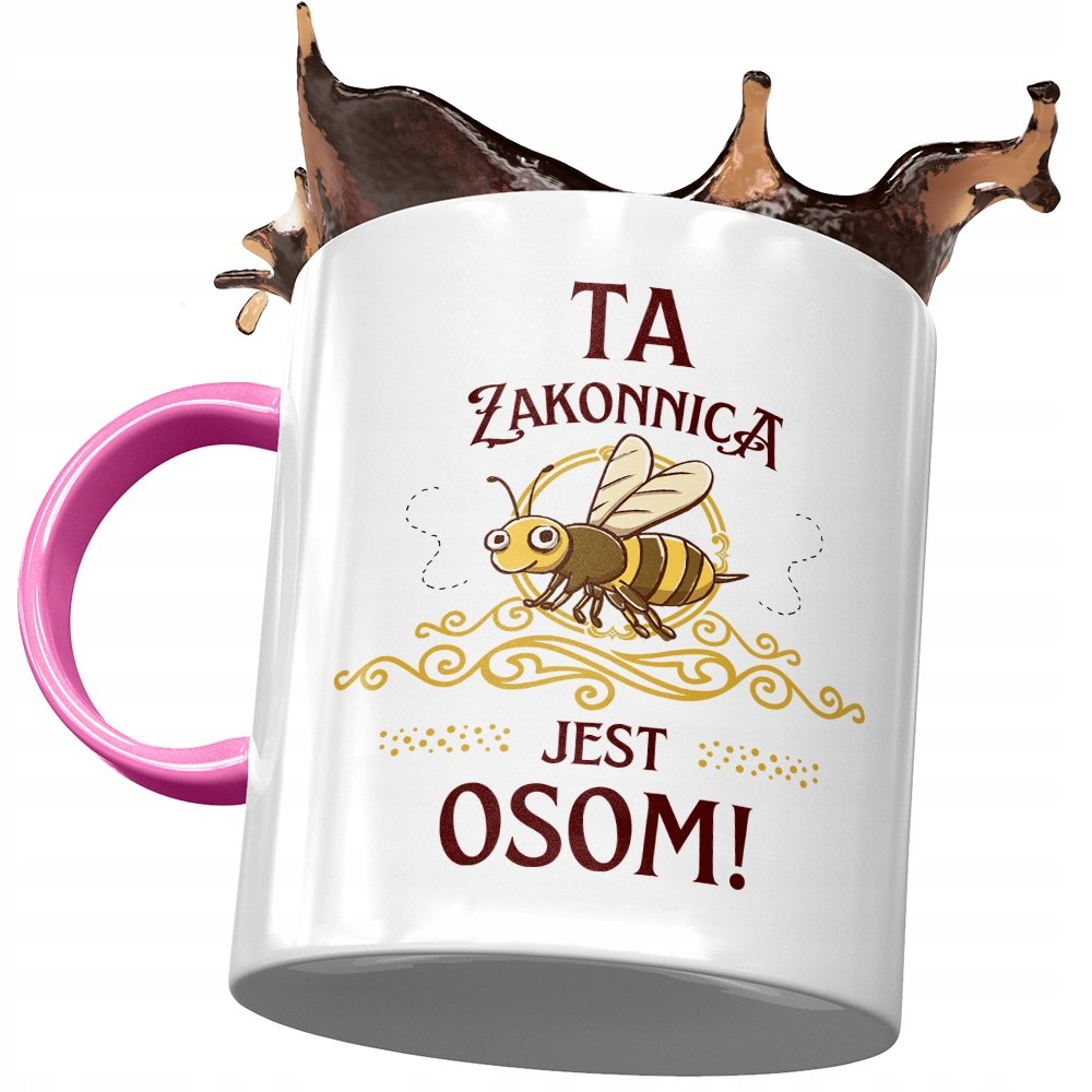 Kubek Różowy Dla Zakonnicy ta Zakonnica Jest Osom z Nadrukiem ze ...