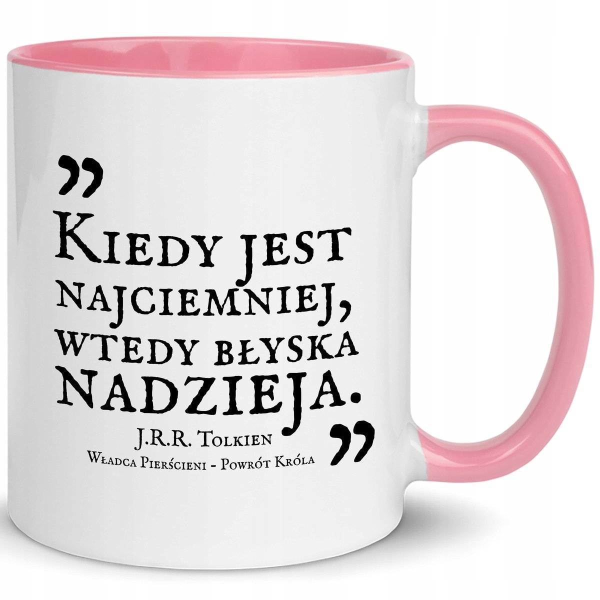 KUBEK RÓŻOWY PREZENT CYTATY Z POWRÓT KRÓLA WZORY - StyleCouture | Sklep EMPIK.COM
