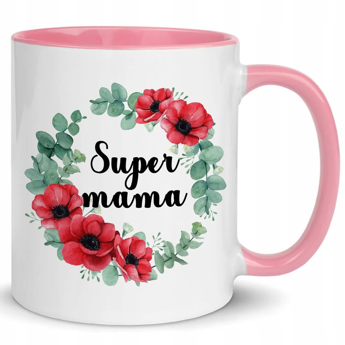 KUBEK Różowy PREZENT dla MAMY Super MAMA Wzory - Inna marka | Sklep ...