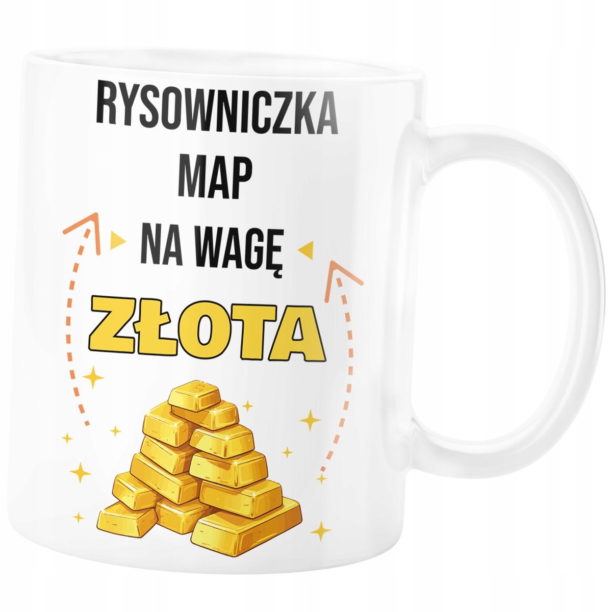KUBEK RYSOWNICZKA MAP NA WAGĘ ZŁOTA PREZENT - Inna marka | Sklep EMPIK.COM