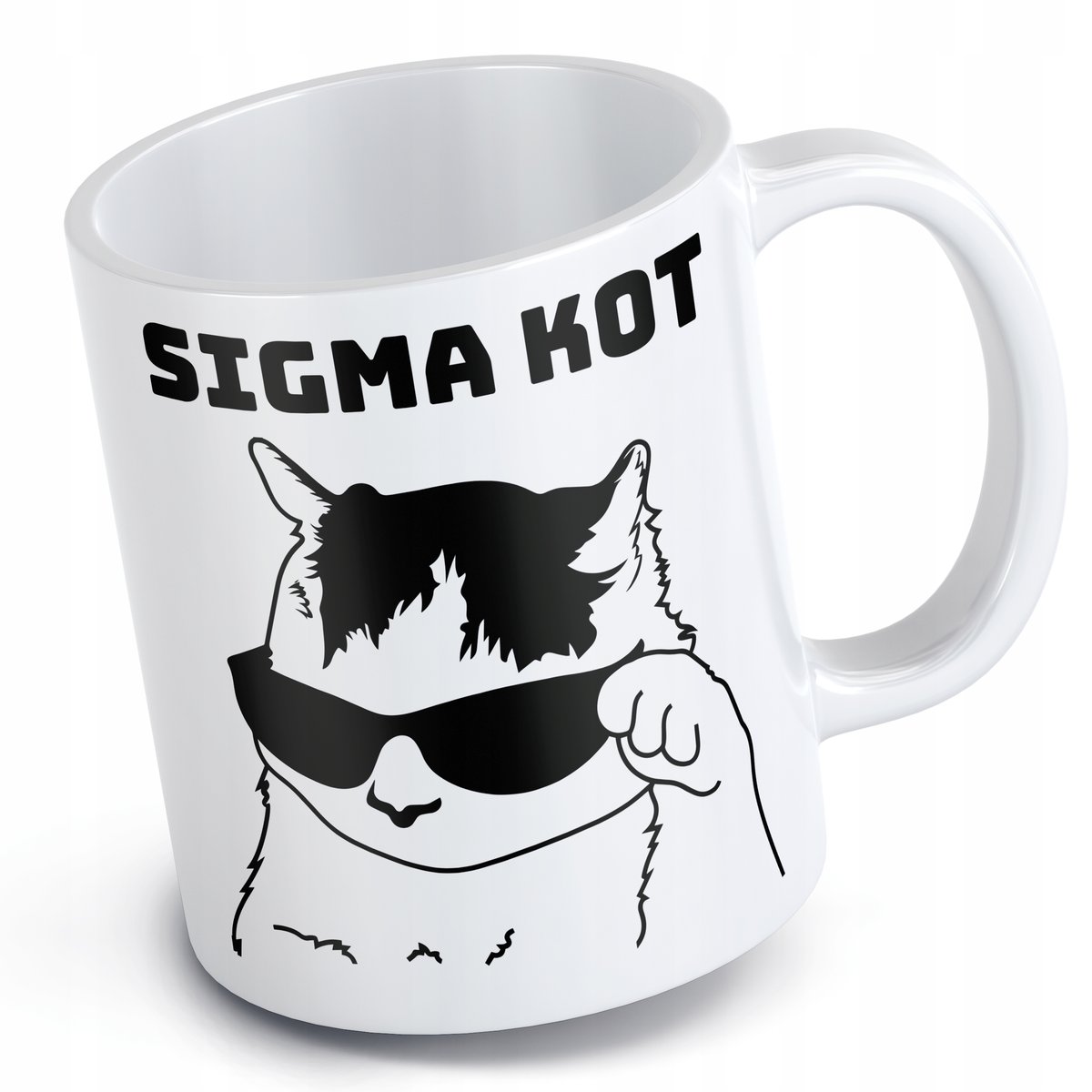 Kubek sigma mem kubek dla kociary sigma kot kot w okularach tiktok ...