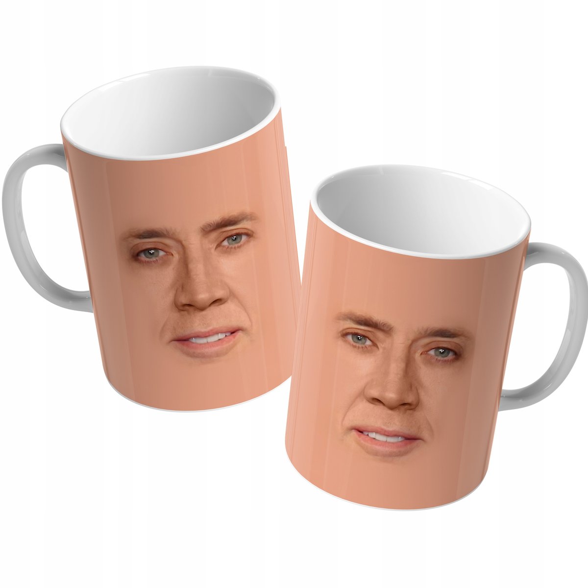 KUBEK Śmieszny Prezent Memy NICOLA CAGE FACE 01 - StyleCouture | Sklep ...