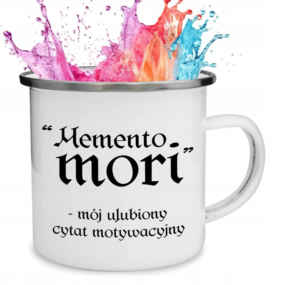Kubek Stalowany Emaliowany MOMENTO MORI Serial 1670 Zabawne Wzory - Inna marka | Sklep EMPIK.COM