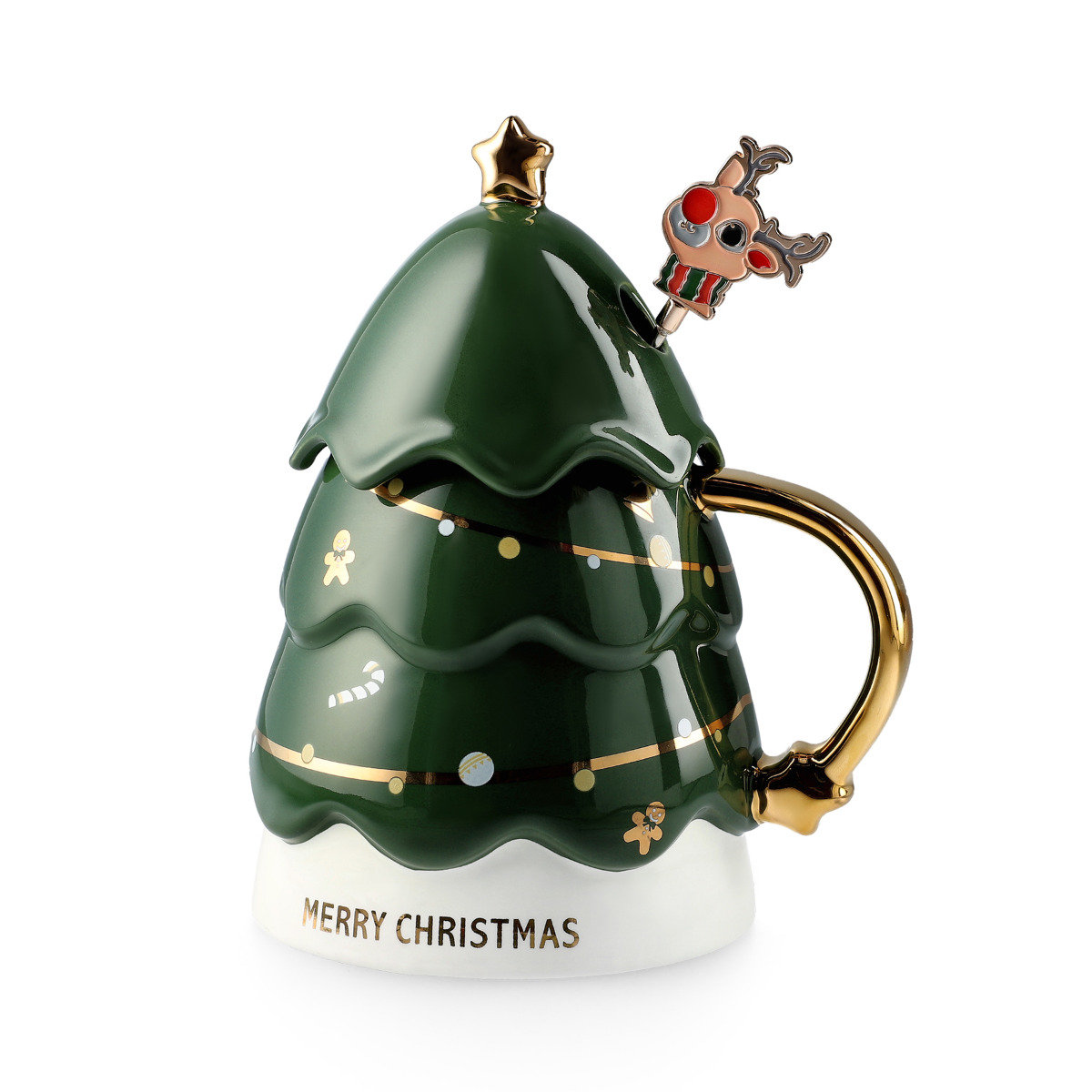 Kubek stalowy świąteczny EILIS choinka 450 ml Homla - Homla | Sklep ...