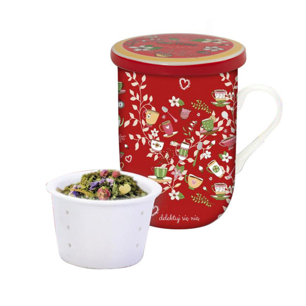 Kubek świąteczny 330 ml ceramiczny z grafiką Tea Time - Creative Factory | Sklep EMPIK.COM