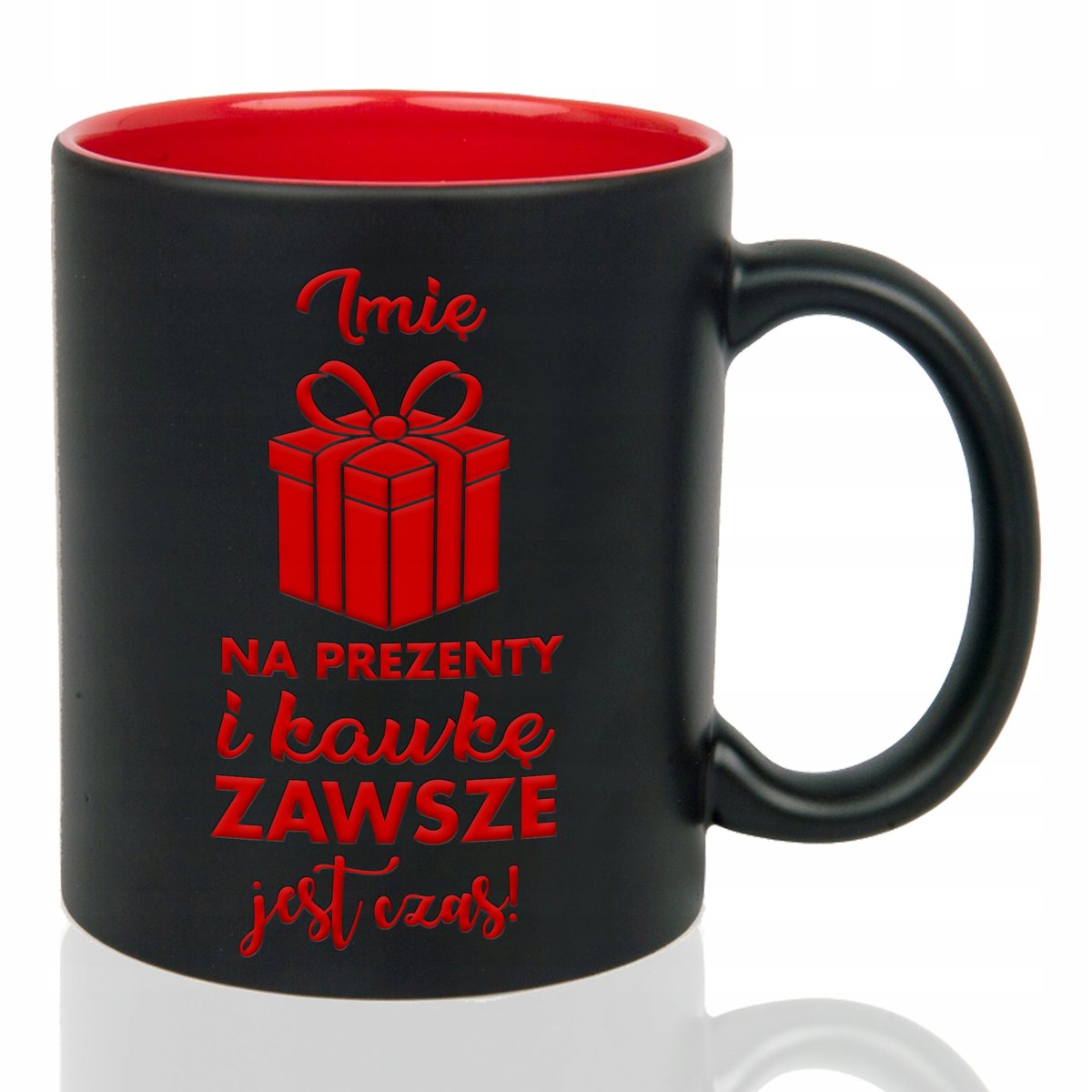 Kubek Świąteczny Czerwony Grawer Prezent Na Święta Mikołaj Zawsze Jest ...