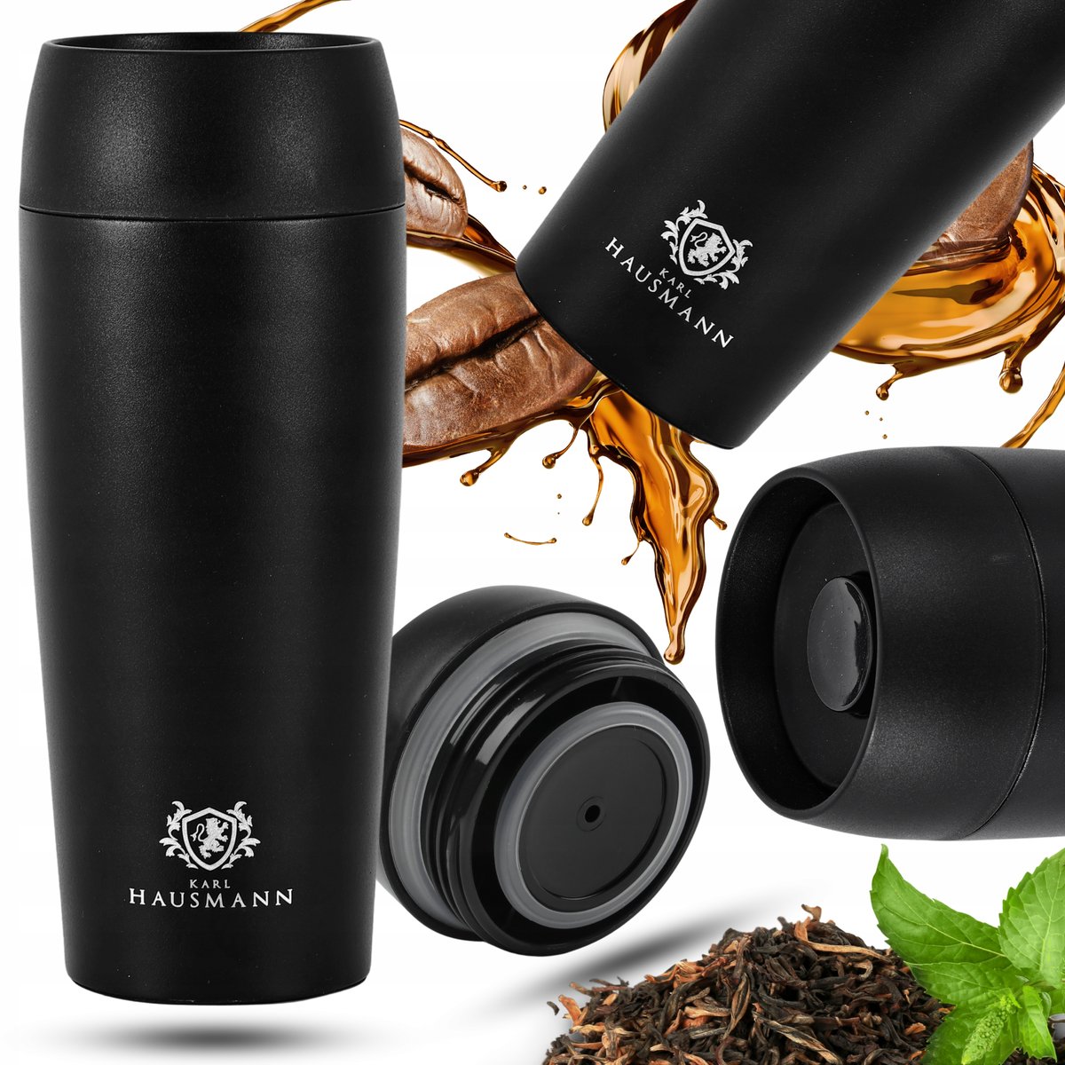 Kubek Termiczny 450Ml Termos Na Kawę Herbatę Antypoślizgowy Mały Szczelny - KARL HAUSMANN ...