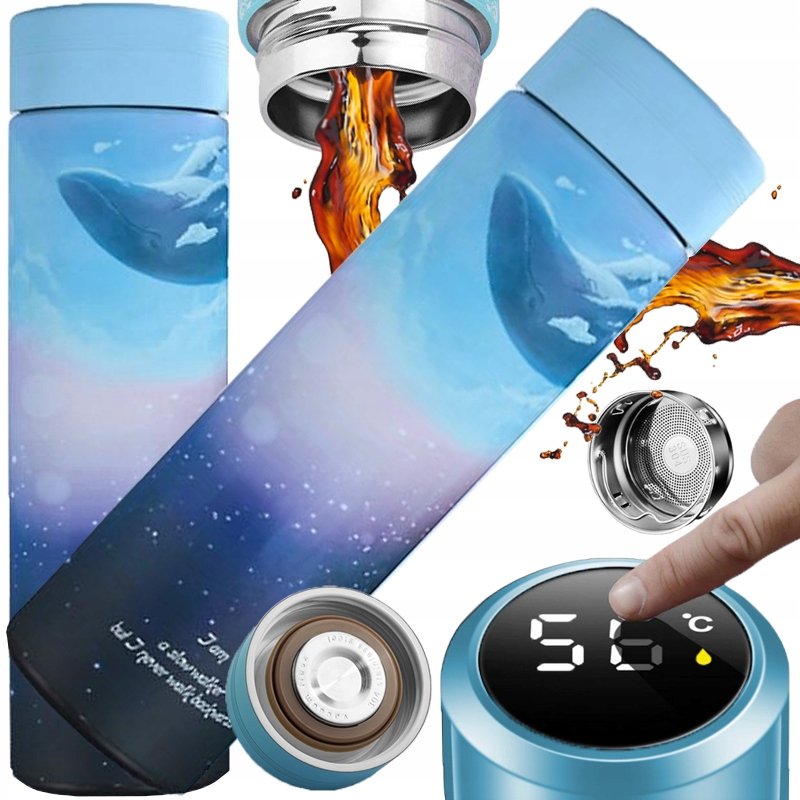 Kubek Termiczny Duży Termos 500Ml Lcd Smart Z Wyświetlaczem Temperatury - ARSA GO | Sklep EMPIK.COM